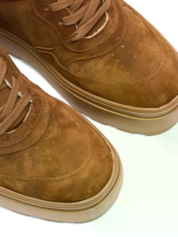 Casadei 80mm Wedge Heel Sneakers - Brown