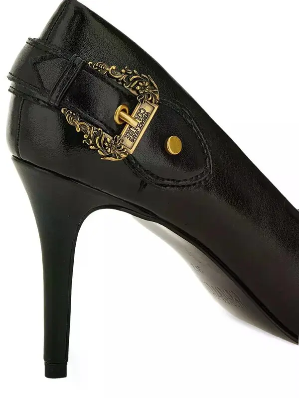 Versace Scarlett Buckle-detail Pointed-toe Pumps