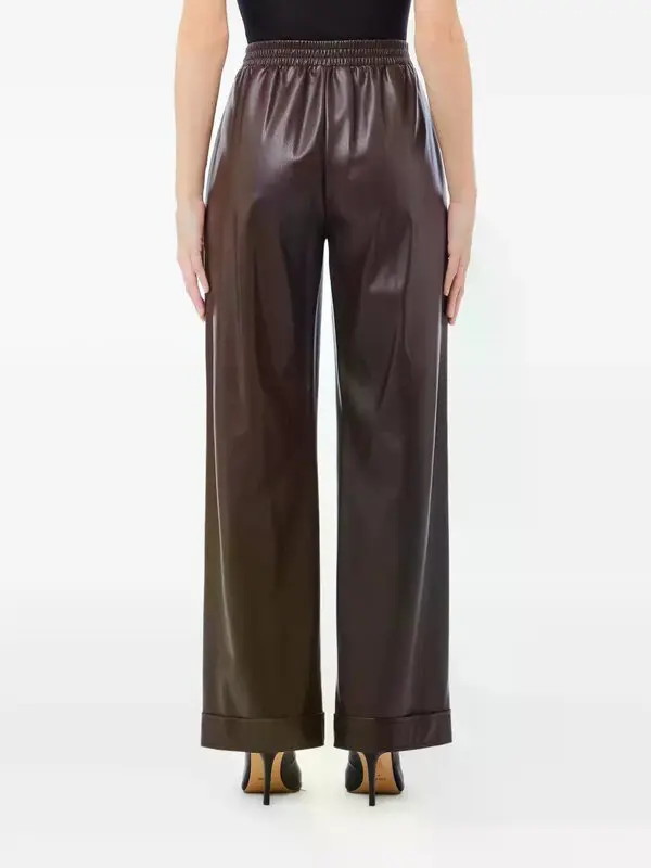 Liu Jo Pleated-cuff Straight-leg Trousers