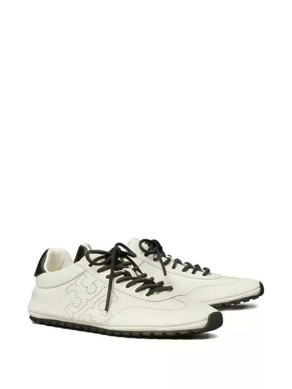 Tory Burch Leather Perforated Sneakers