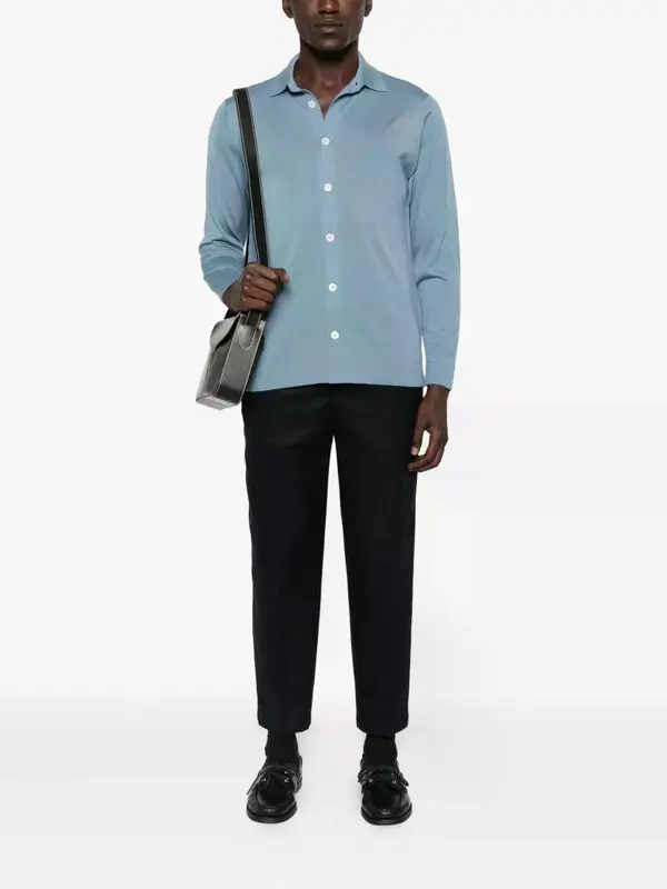 LARDINI Long-sleeve Button-up Shirt