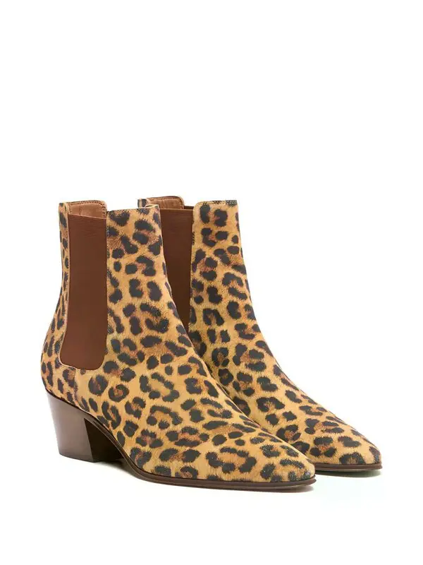 Casadei 50mm Leopard-print Ankle Boots