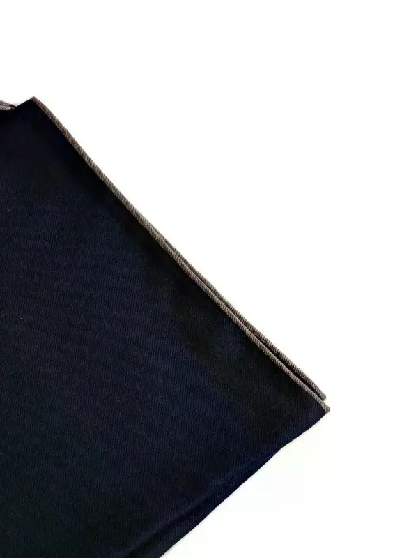 Eleventy Frayed-trim Embroidered Scarf