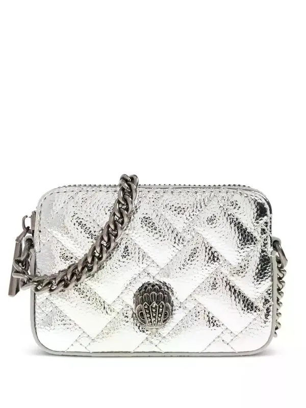 Kurt Geiger Quilted-leather Wallet - Grey