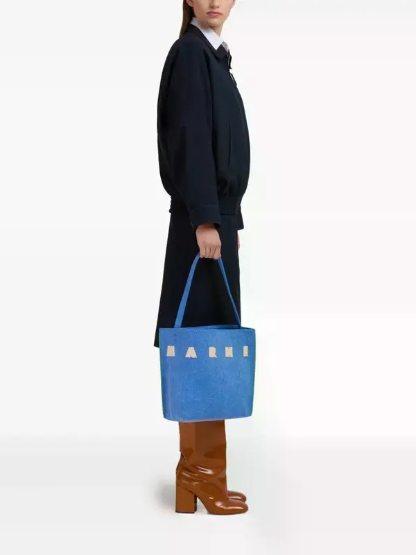 Marni Museo Logo-patch Tote