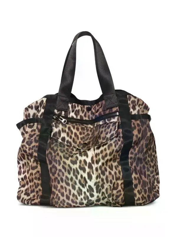 P.a.r.o.s.h Leopard Print Top-handle Tote Bag