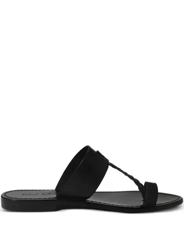 CAPRI POSITANO SANDALS Positano Braided Leather Flat Sandals