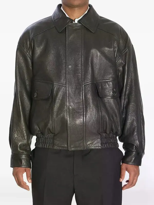 Saint Laurent Leather Flap-pocket Jacket