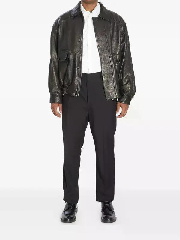 Saint Laurent Leather Flap-pocket Jacket