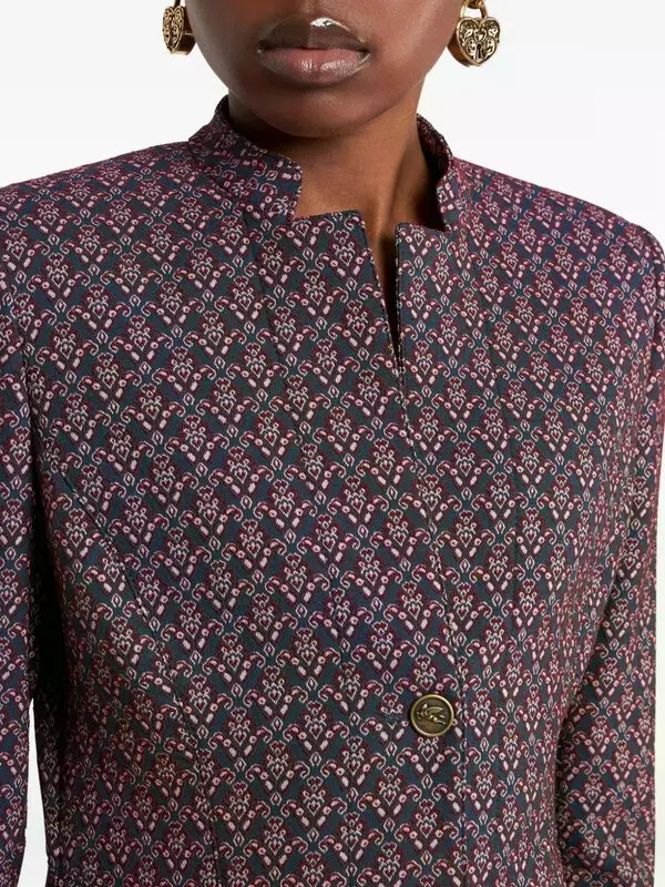 Etro Jacquard Single-breasted Blazer