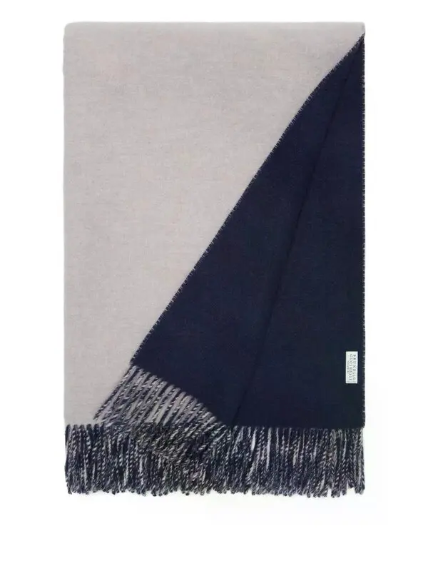 Brunello Cucinelli Fringe Cashmere Throw - Neutrals