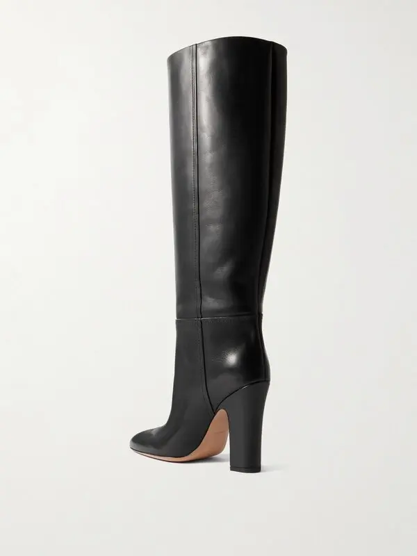 Paris Texas Lavinia 100 Leather Knee High Block Heel Boots