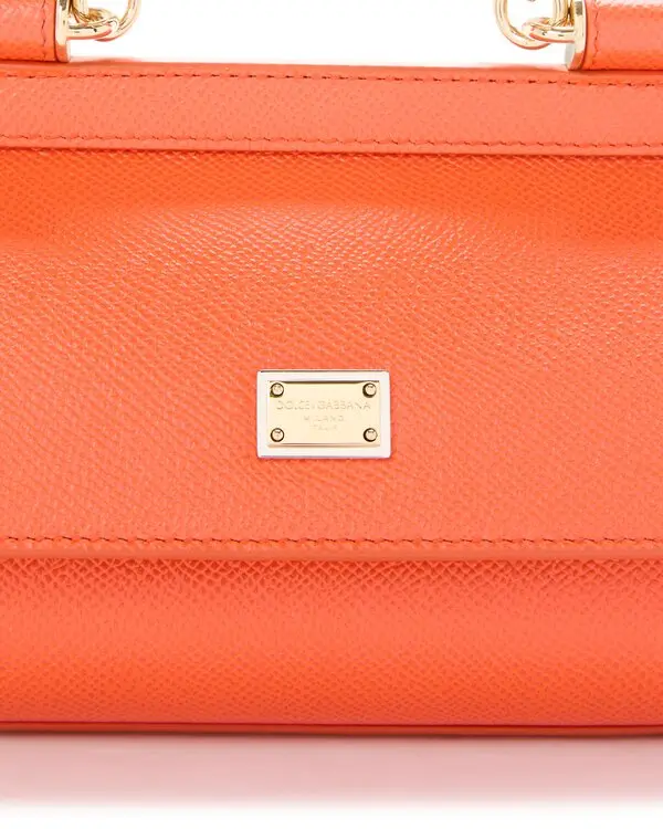 Dolce & Gabbana My Sicily Top Handle Bag - Orange