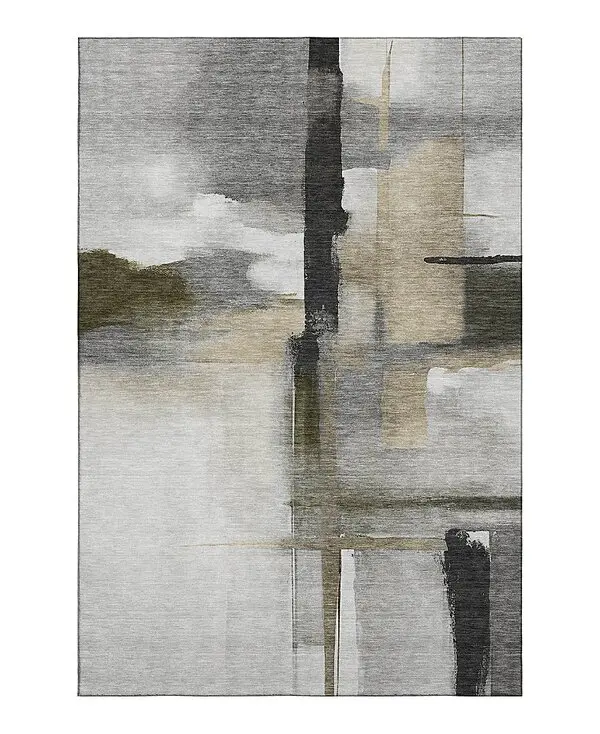 DALYN RUG COMPANY Dalyn Ravenna Washable Rn9 Area Rug, 5' X 7'6 - Gray