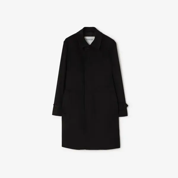Burberry Mid-length Cashmere Car Coat - Black