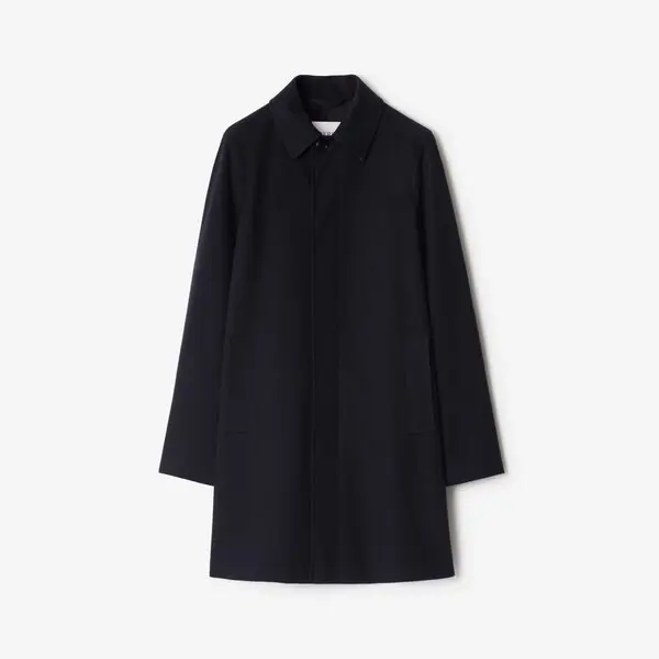 Burberry Mid-length Cashmere Car Coat - Navy