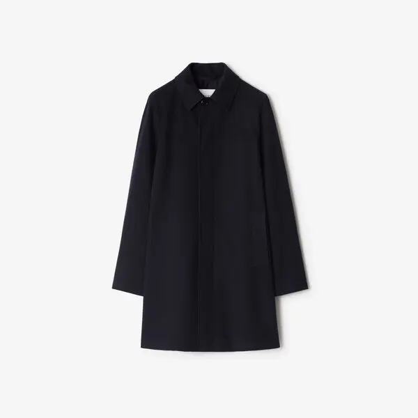 Burberry Mid-length Cashmere Car Coat - Navy