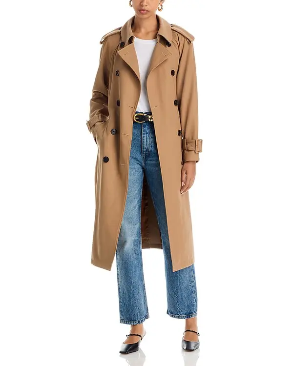 Veronica Beard Conneley Dickey Trench Coat - Hazelnut
