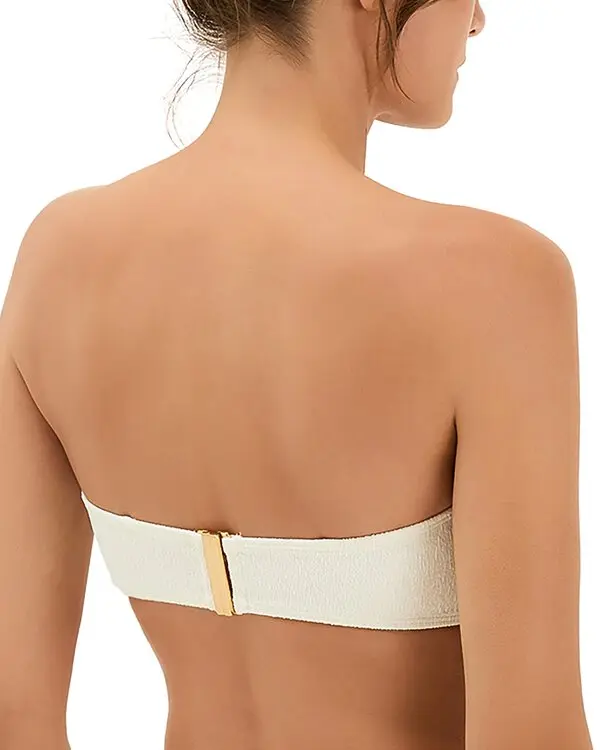 VIX PAULA HERMANNY Solaro Bandeau Bikini Top - White