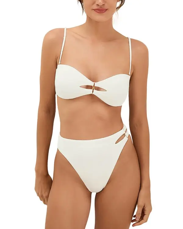 VIX PAULA HERMANNY Solaro Bikini Bottom - White
