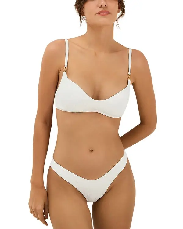 VIX PAULA HERMANNY Giulia Bikini Bottom - White