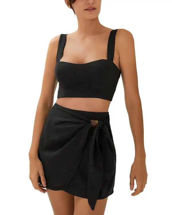 VIX PAULA HERMANNY Luna Mini Skirt - Black