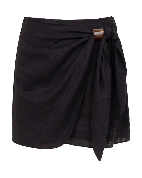 VIX PAULA HERMANNY Luna Mini Skirt - Black