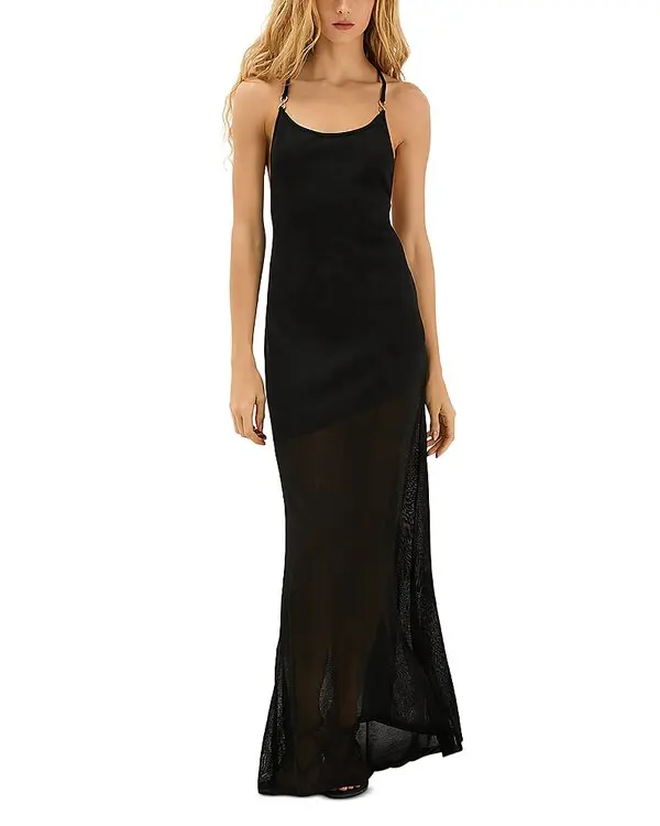 VIX PAULA HERMANNY Daphne Maxi Dress Swim Cover-up - Black