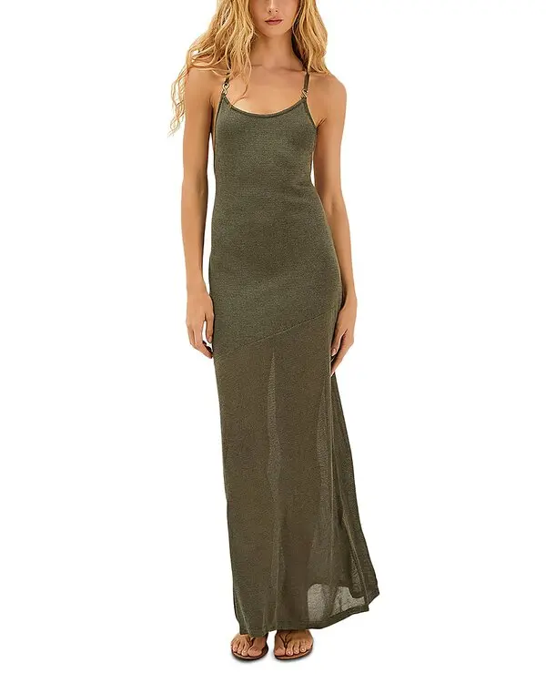 VIX PAULA HERMANNY Daphne Maxi Dress - Green