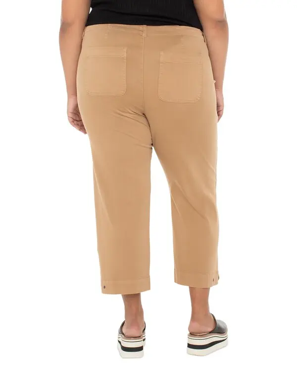LIVERPOOL Utility Cropped Pants - Desert Camel