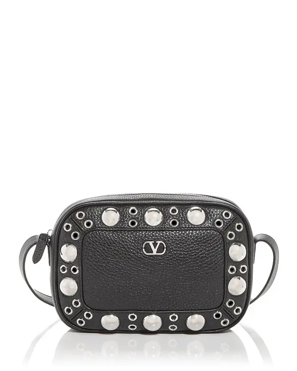 Valentino Garavani Nellcote Leather Crossbody Bag - Black