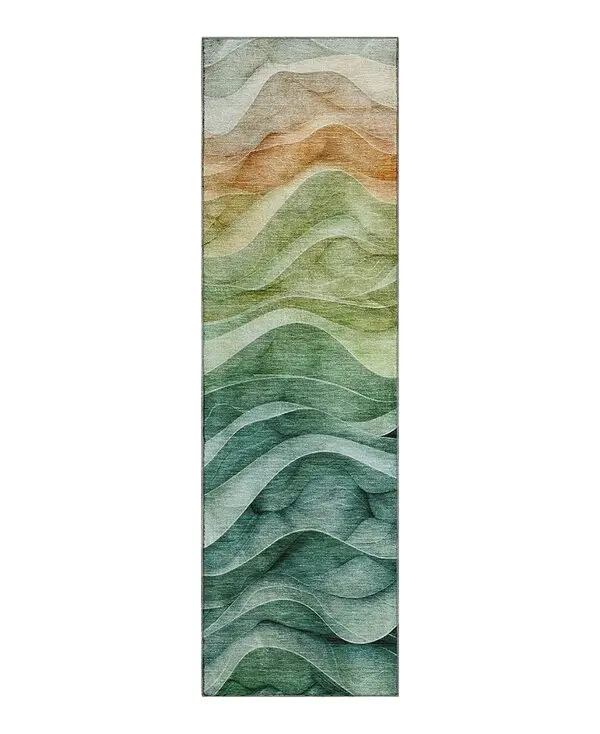 DALYN RUG COMPANY Dalyn Pacifica Pa4 Runner Area Rug, 2'3 X 7'6 - Teal