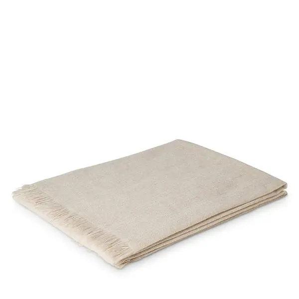 CECCHI E CECCHI Abella Cashmere Throw Blanket - Beige