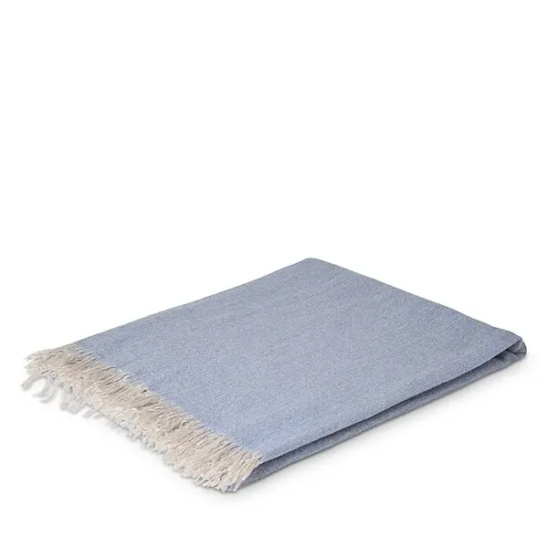 CECCHI E CECCHI Abella Cashmere Throw Blanket - Electric Blue
