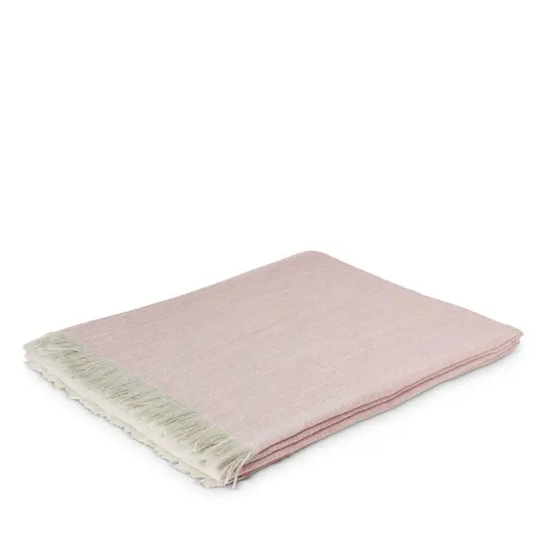 CECCHI E CECCHI Abella Cashmere Throw Blanket - Soft Pink