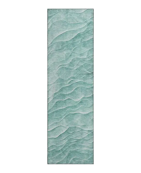 DALYN RUG COMPANY Dalyn Pacifica Pa1 Runner Area Rug, 2'3 X 7'6 - Aqua