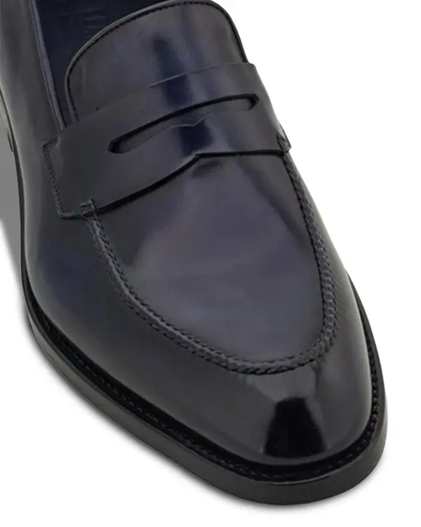 FERRAGAMO Tramezza Penny Loafers - Midnight