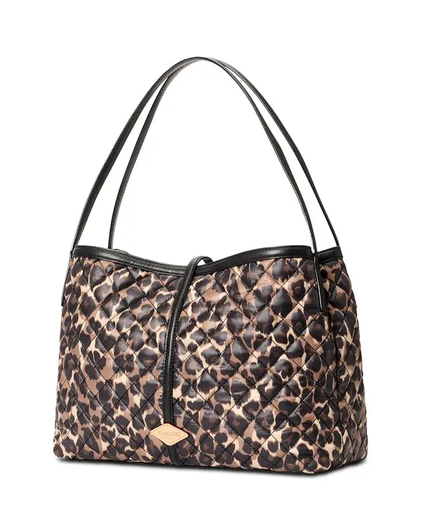Mz Wallace Astor East West Tote - Leopard/gunmetal