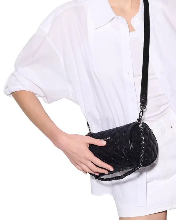 Mz Wallace Crosby Barrel Crossbody - Black