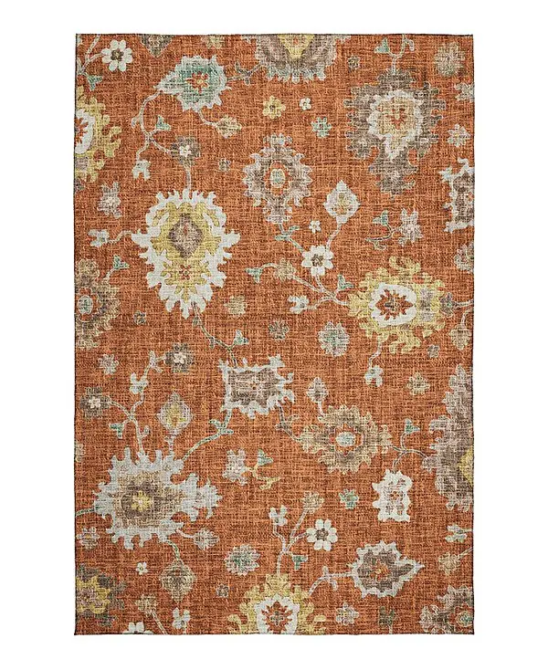 DALYN RUG COMPANY Dalyn Portico Washable Po6 Area Rug, 5' X 7'6 - Paprika