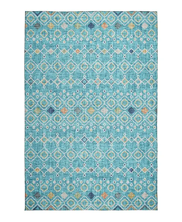 DALYN RUG COMPANY Dalyn Portico Washable Po4 Area Rug, 8' X 10 - Teal