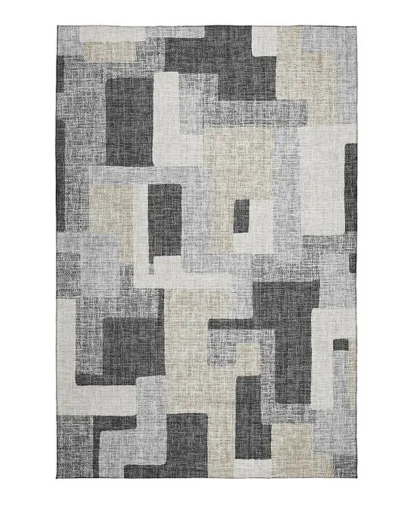 DALYN RUG COMPANY Dalyn Portico Washable Po3 Area Rug, 9' X 12 - Gray