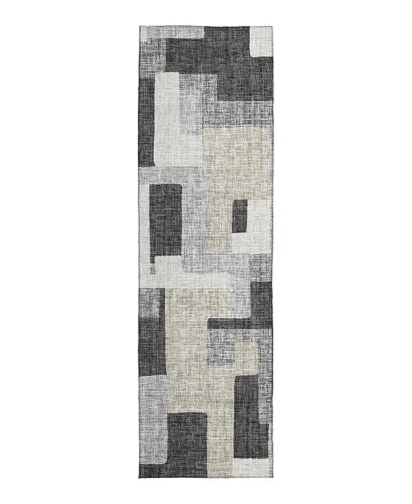 DALYN RUG COMPANY Dalyn Portico Washable Po3 Runner Area Rug, 2'3 X 7'6 - Gray