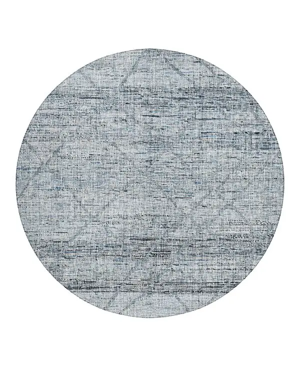 DALYN RUG COMPANY Dalyn Portico Washable Po1 Round Area Rug, 8' X 8 - Blue