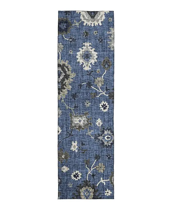DALYN RUG COMPANY Dalyn Portico Washable Po6 Runner Area Rug, 2'3 X 7'6 - Blue