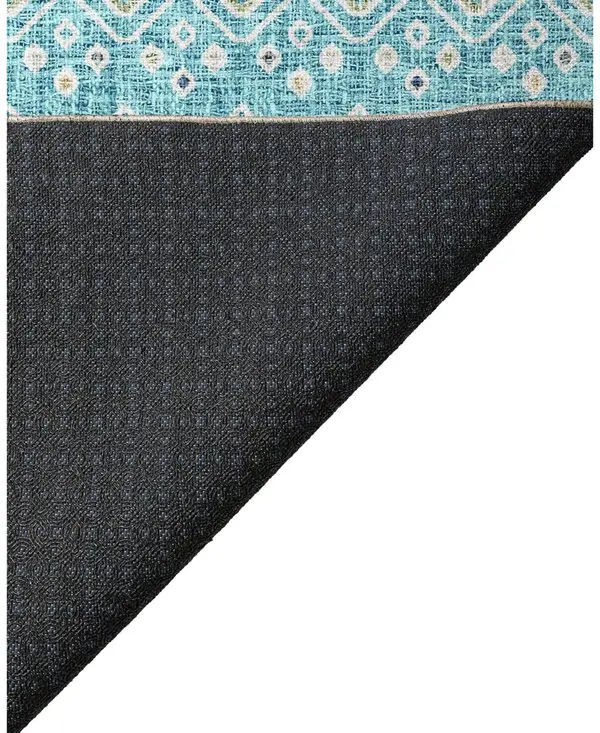 DALYN RUG COMPANY Dalyn Portico Washable Po4 Area Rug, 3' X 5 - Teal
