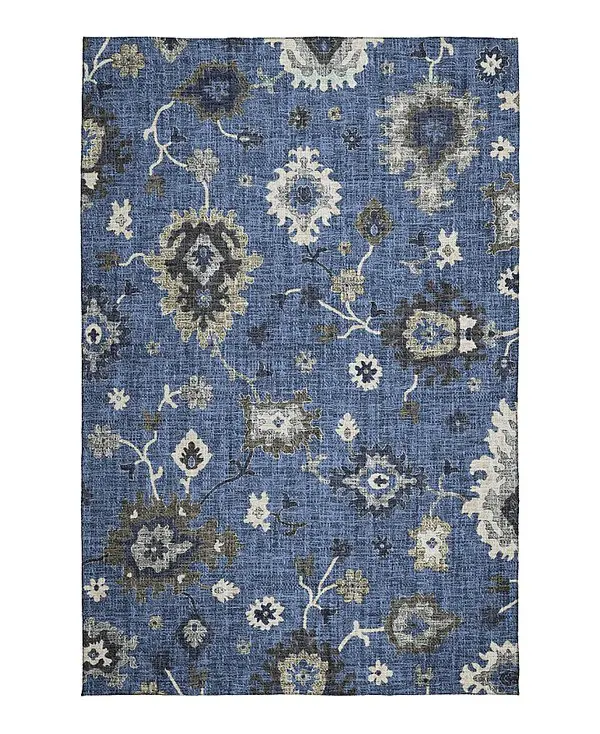 DALYN RUG COMPANY Dalyn Portico Washable Po6 Area Rug, 3' X 5 - Blue