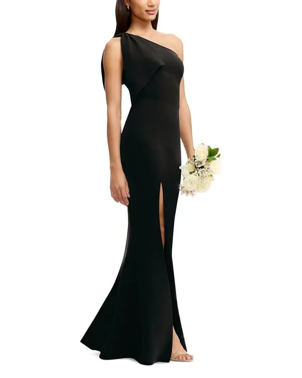 open lace back dress Dress The Population Jordan Plunge Neck Gown - Rouge main image 0