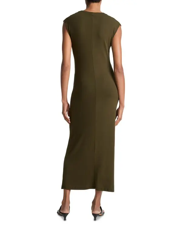 Vince Cowl Neck Dress - Verde