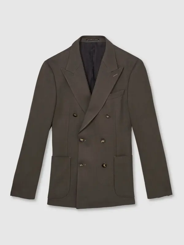 REISS Forest Double-breasted Tailored-fit Blazer